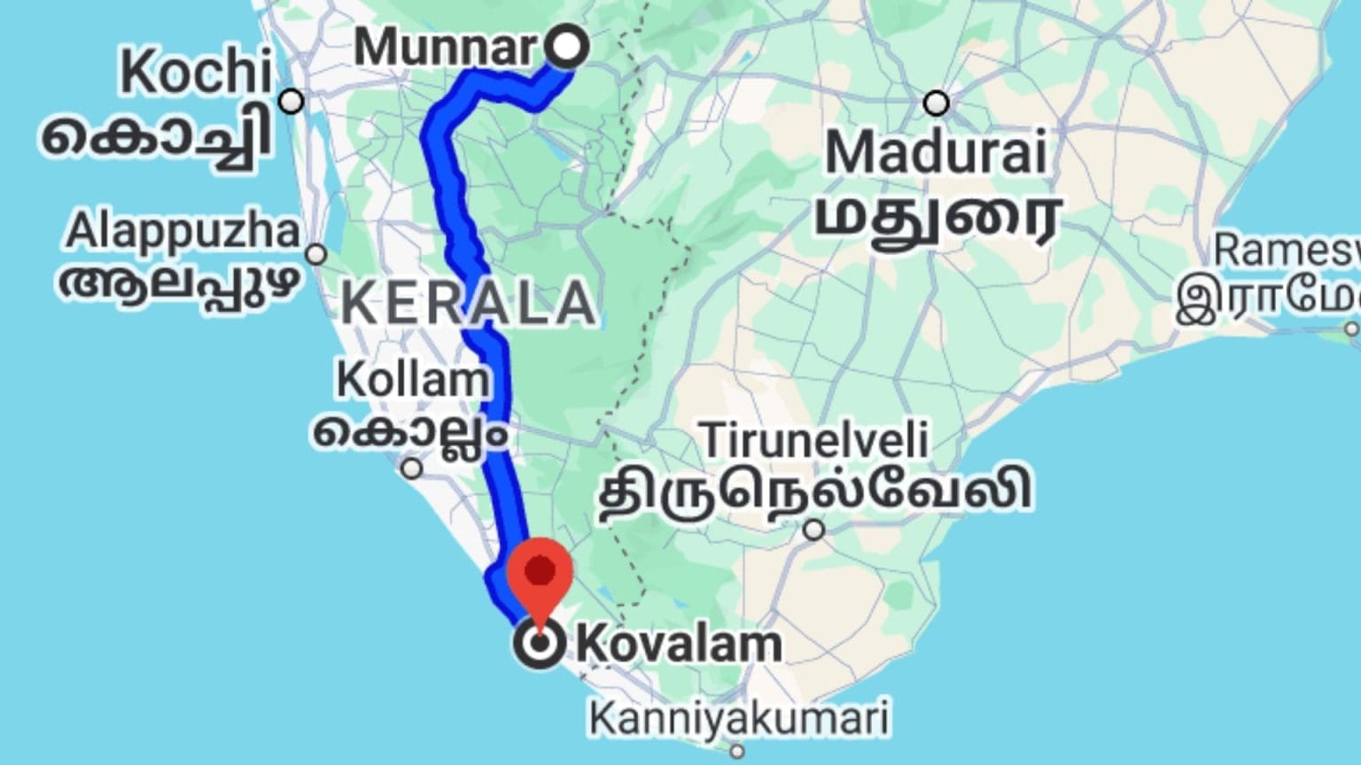 Traveling From Munnar To Kovalam By Car, Bus, Train & Flight – Iris ...